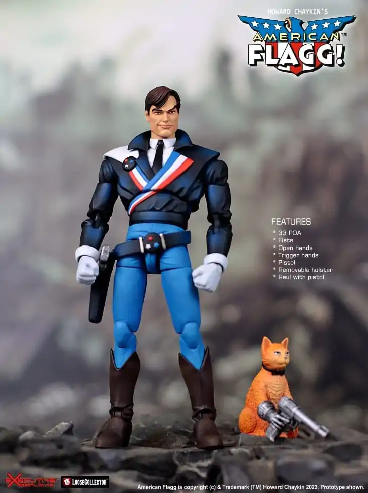 American Flagg Actionfigur 1/12 Reuben Flagg AKA American Flagg 15 cm ...